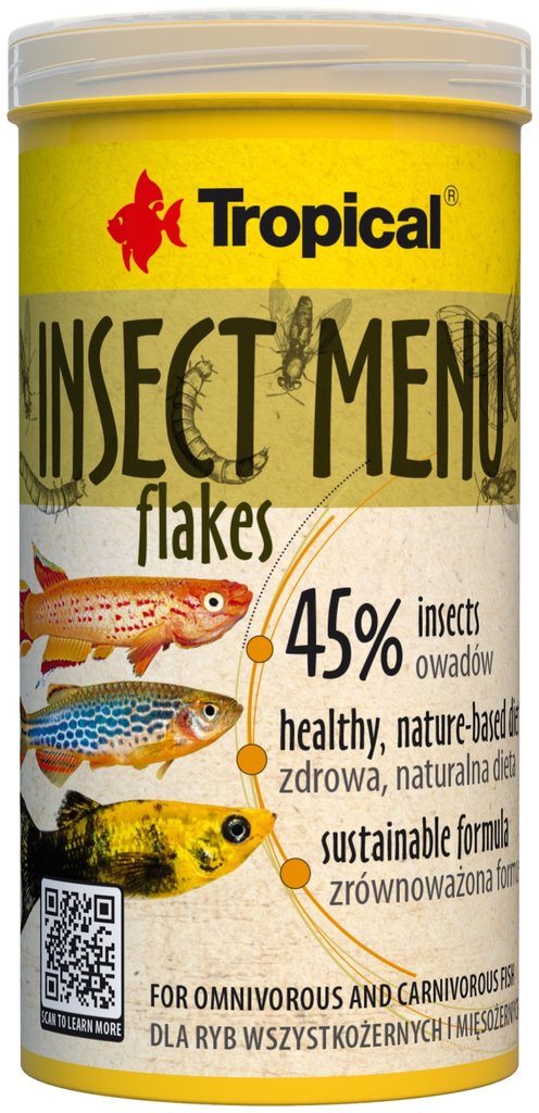 Tropical Insect Menu Flakes 250ML - Soluções Aquáticas